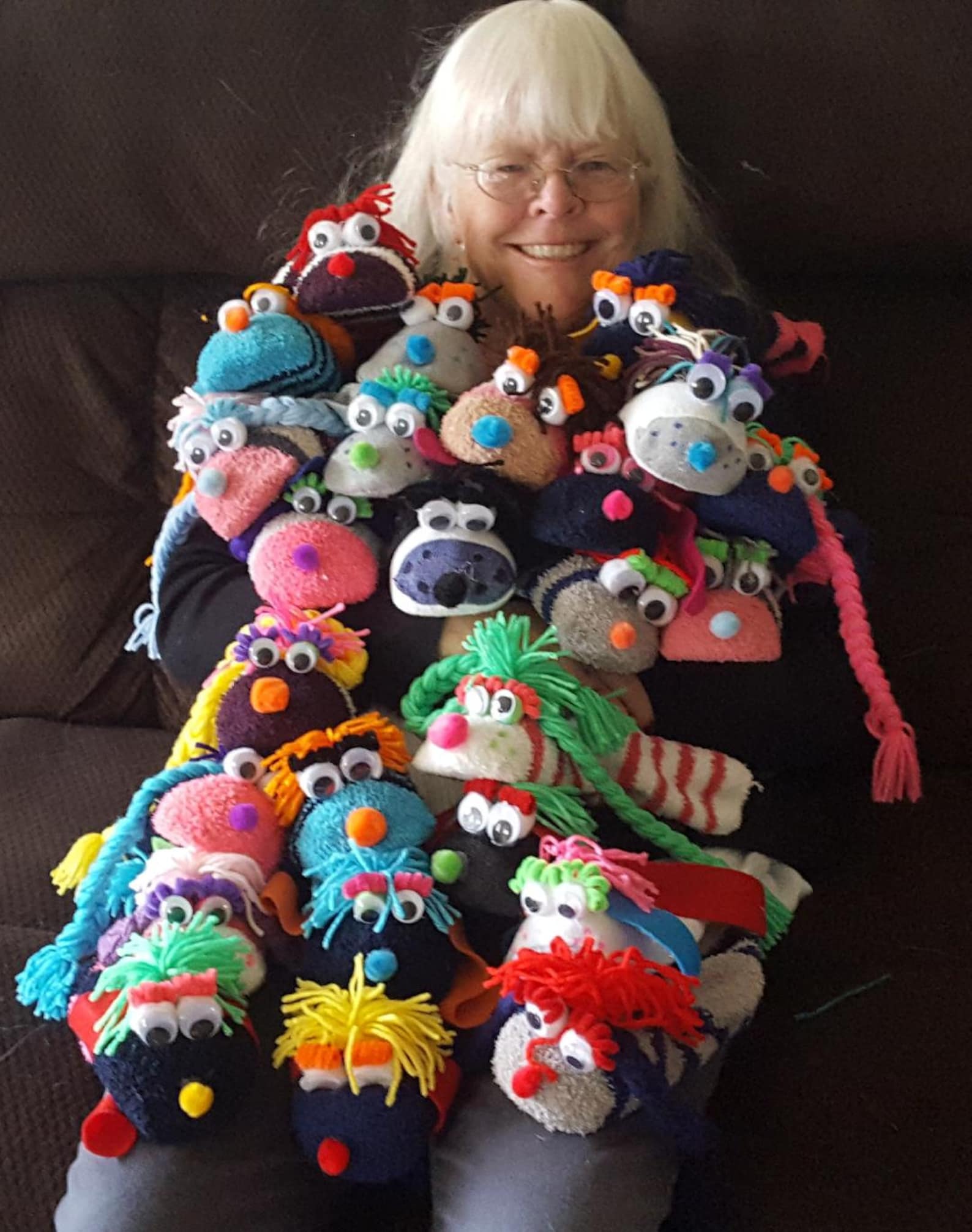 Doopalpoops Sock Puppets – Fuzzy Colorful Pre-made Hand Puppets Variety ...