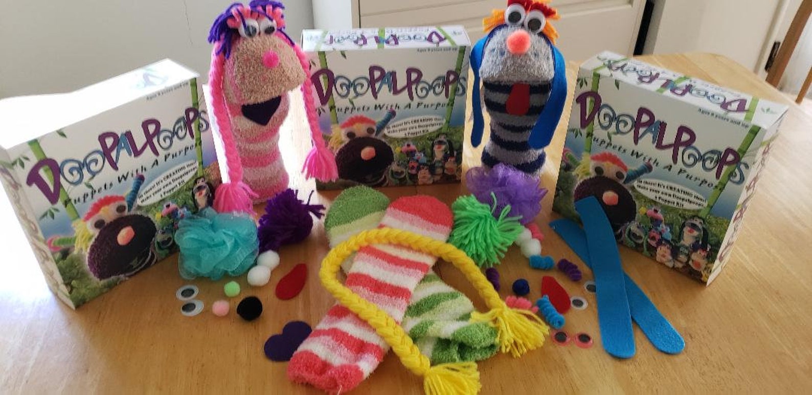 Doopalpoops Sock Puppet Kits - Etsy
