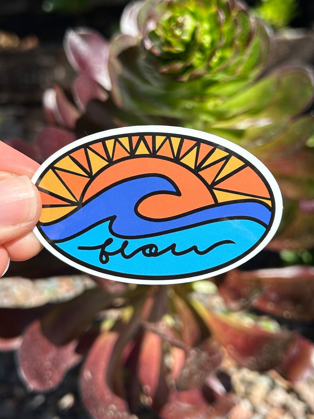 Adventure "flow" Wave Sticker, Waterproof, Weather Proof, UV Resistant ...