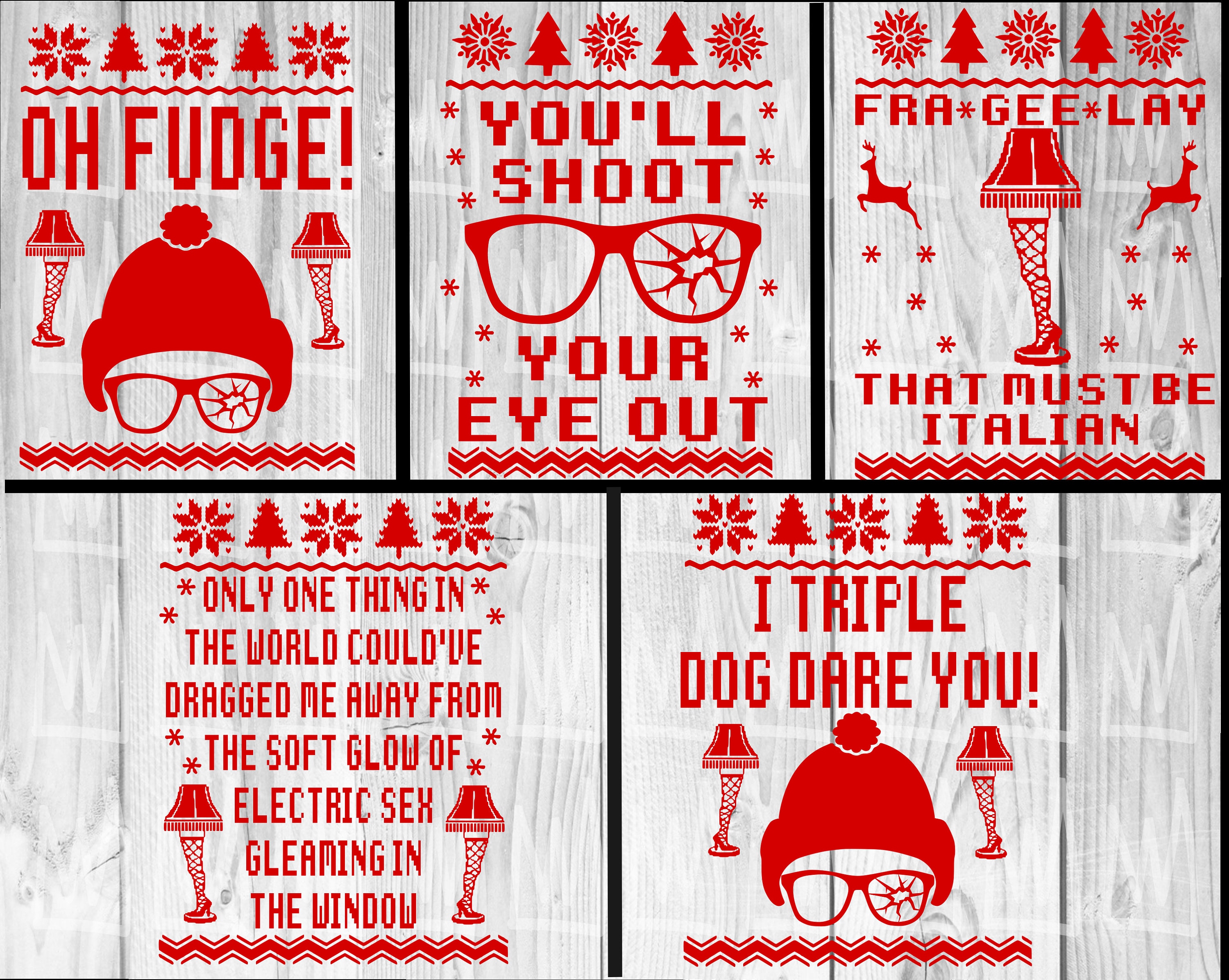 Christmas Story SVG Bundle Leg Lamp SVG Fra Gee Lay - Etsy