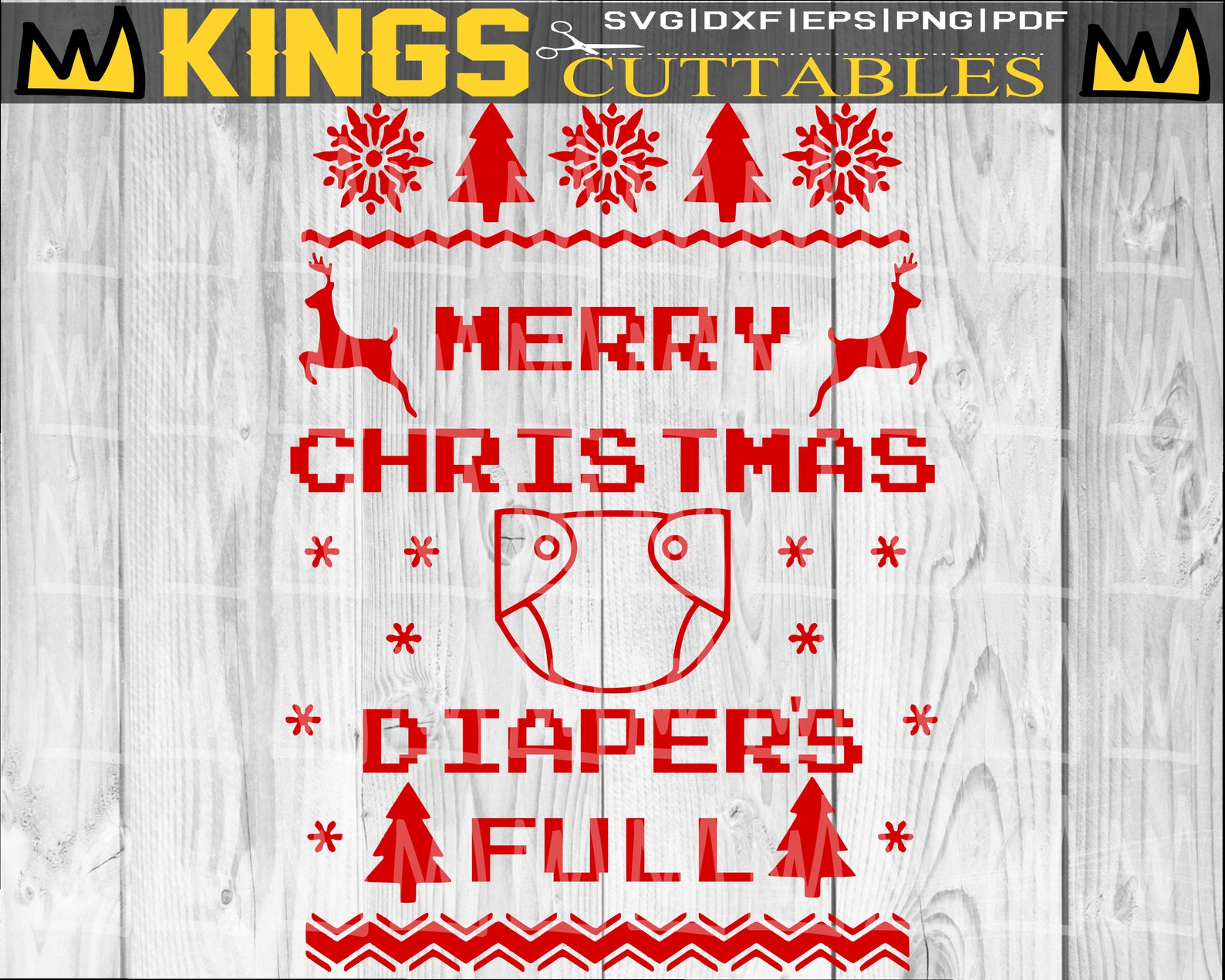 Merry Christmas Diapers Full SVG, Baby Christmas SVG, National Lampoons ...
