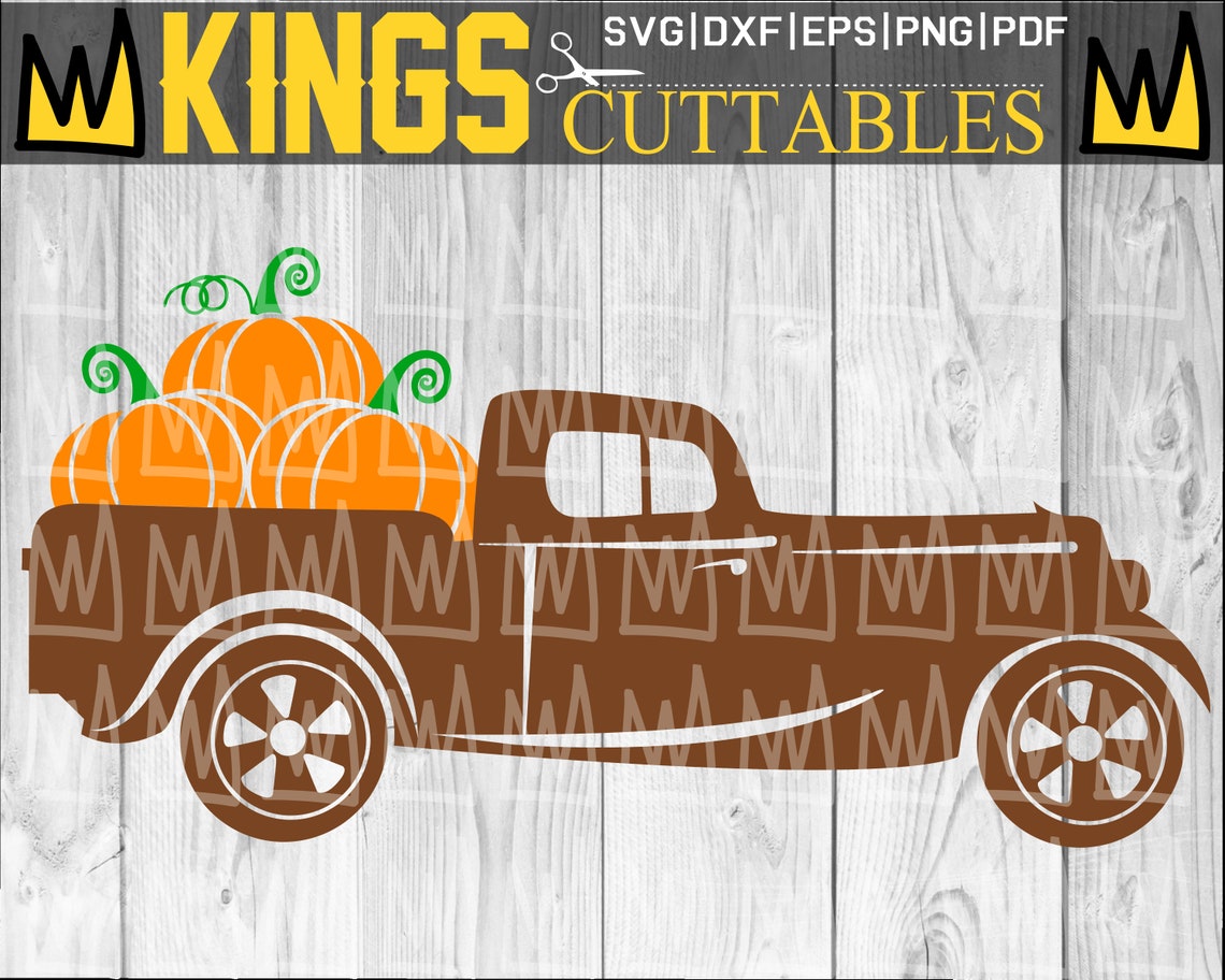 Fall Truck SVG Pumpkin Truck SVG Files Cricut Cameo | Etsy