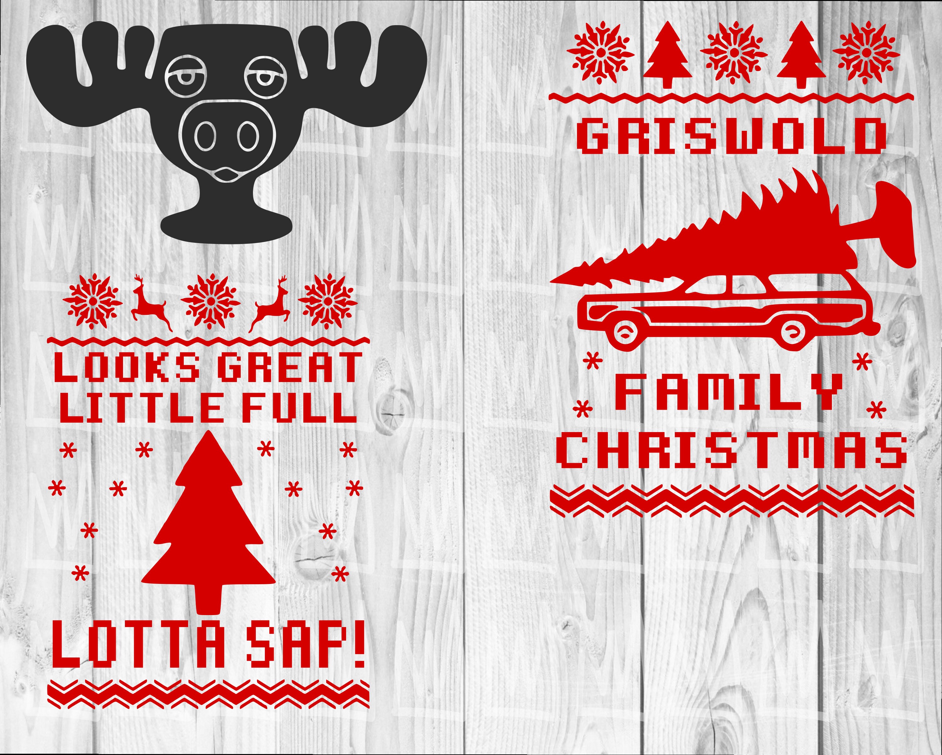 National Lampoons Christmas Vacation SVG Bundle 30 DESIGNS, Shitters ...