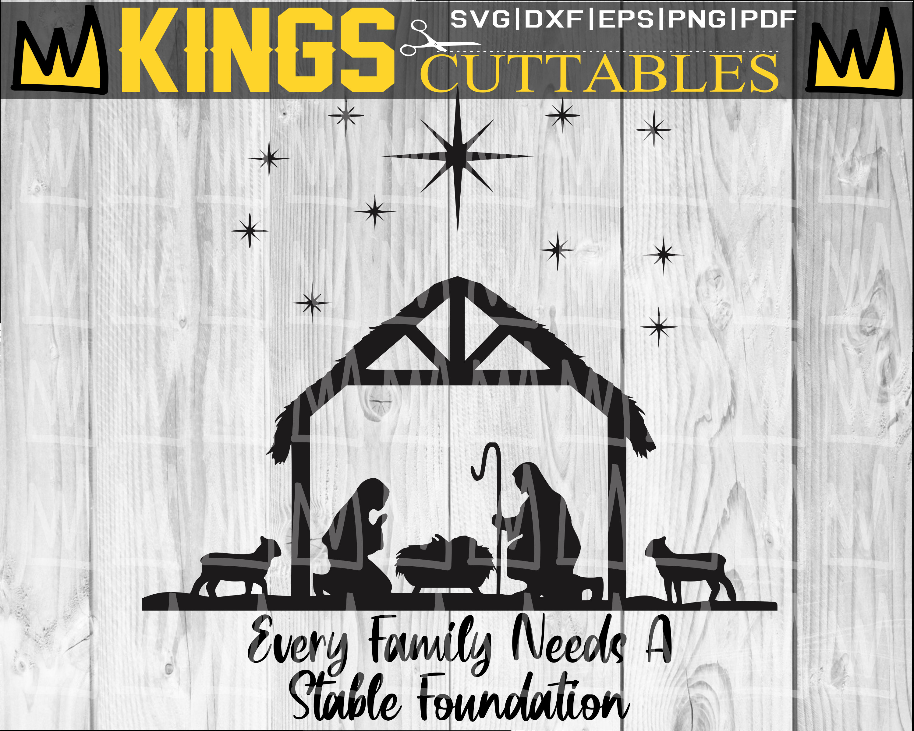 Nativity SVG Every Family Needs a Stable Foundation SVG | Etsy