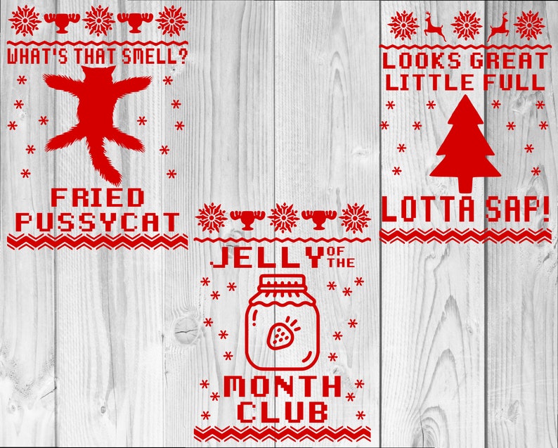 National Lampoons Christmas Vacation SVG Bundle 22 DESIGNS, Ugly ...