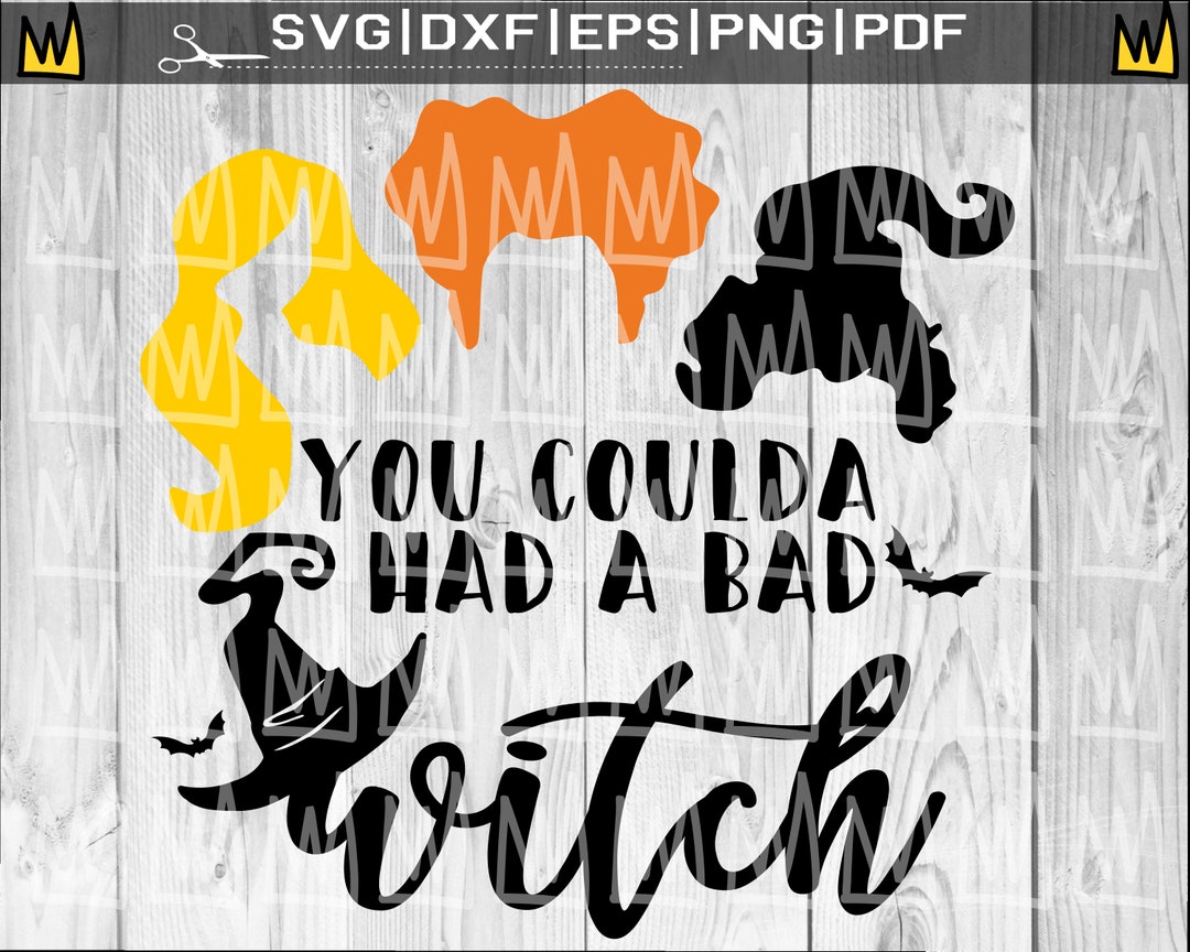 You Coulda Had A Bad Witch Svg Hocus Pocus Svg Cut Files Etsy