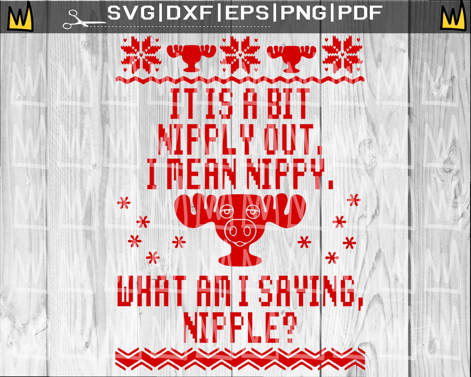 It is A Bit Nipply Out Nipple SVG National Lampoons Christmas | Etsy