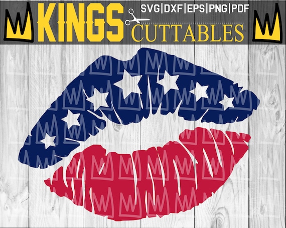 USA Lips SVG Merica Svg American Flag Svg Fourth of July | Etsy