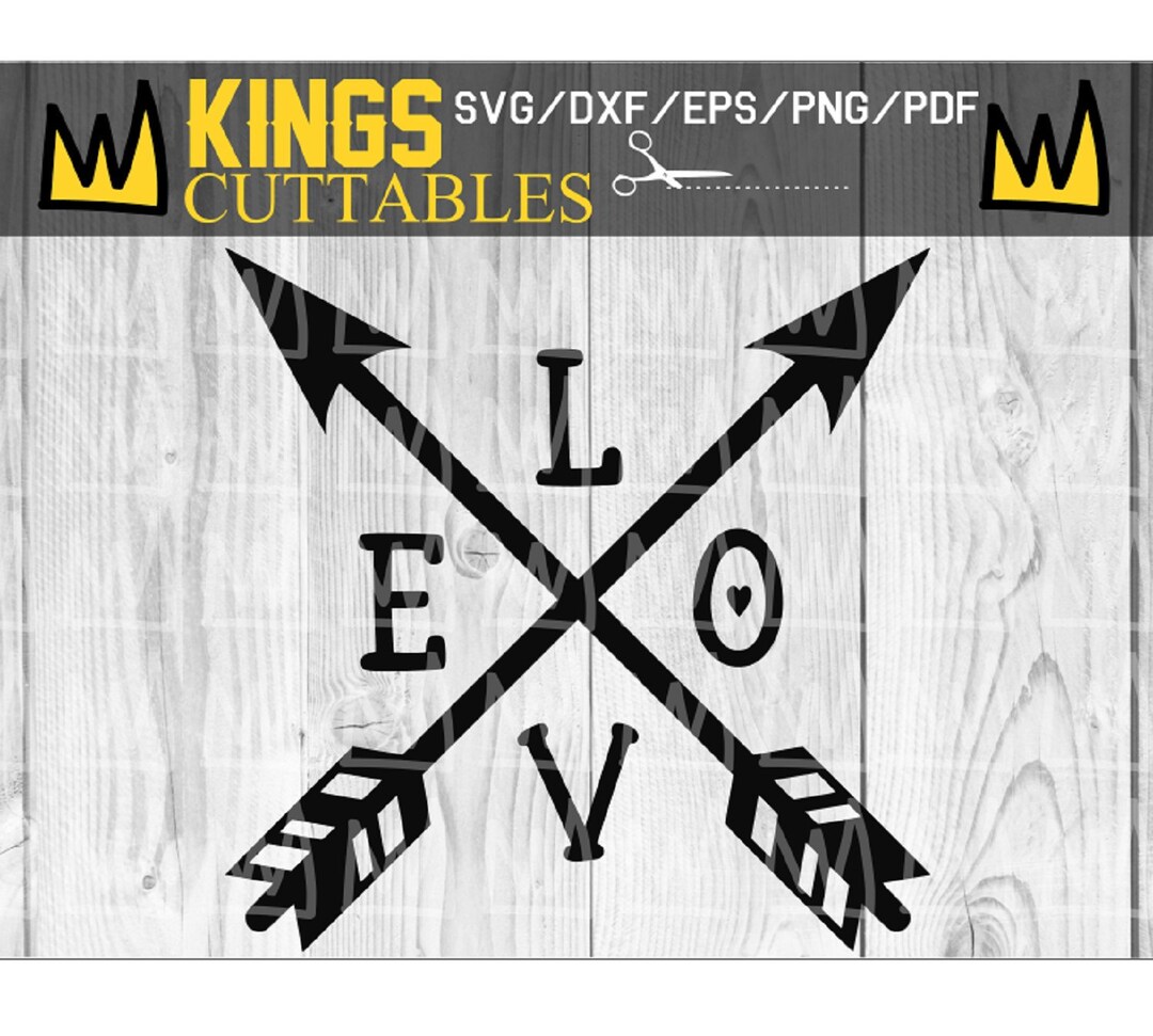 Love Arrows SVG, Valentines Day Svg, Love Svg Cut File for Cricut ...