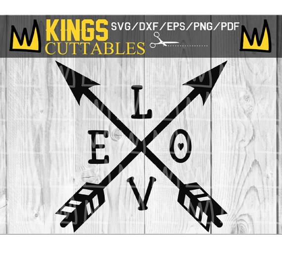 Love Arrows SVG Valentines Day Svg Love Svg Cut File for | Etsy
