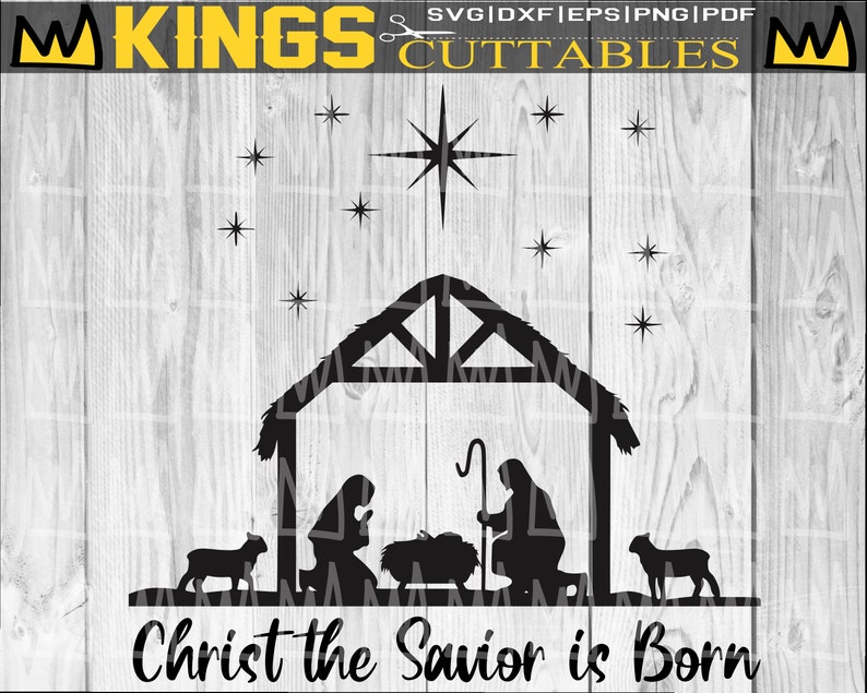 Nativity SVG | Christ the Savior is Born Christmas Svg | Nativity Scene ...