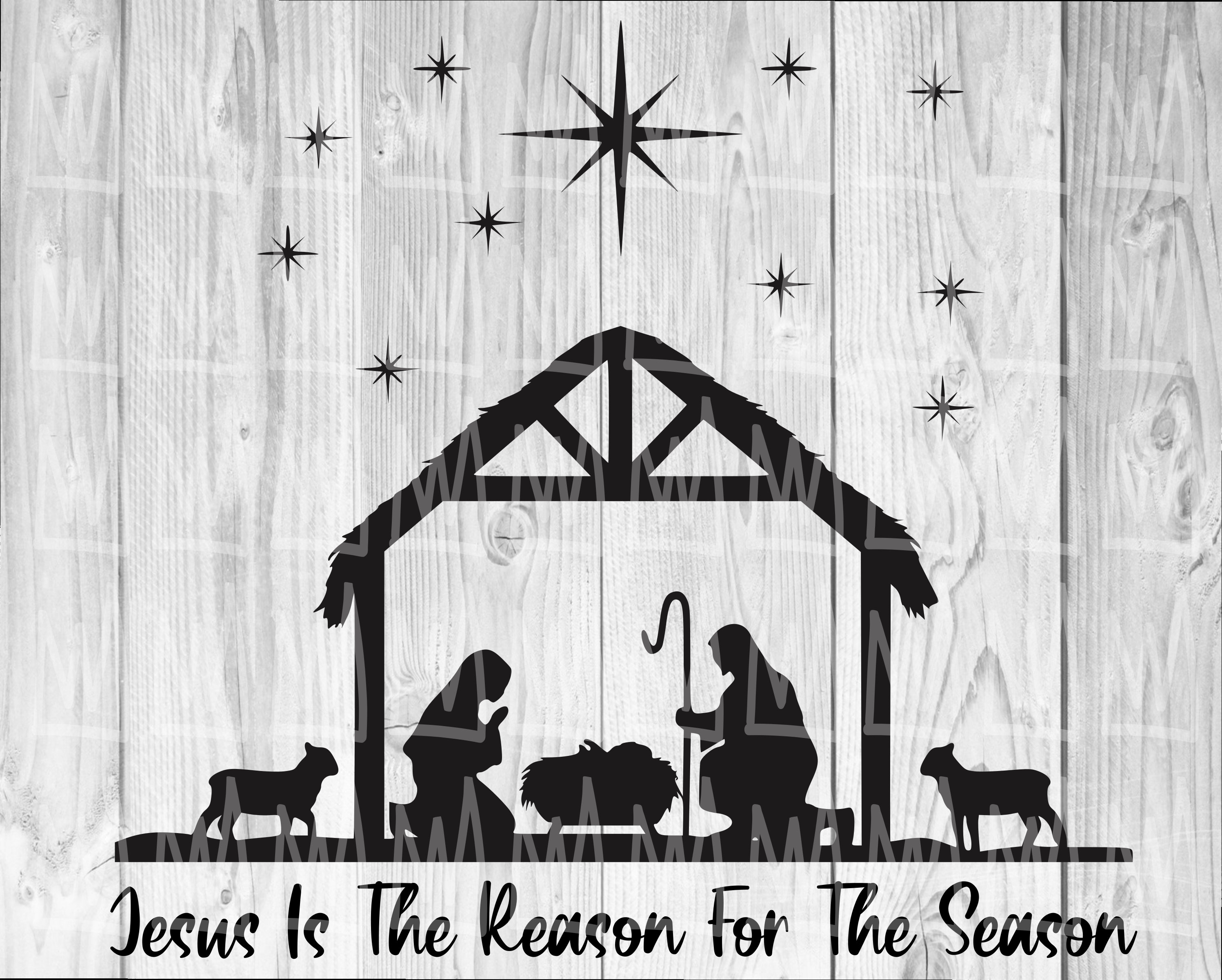 Jesus Is The Reason For The Season Clip Art Black And White