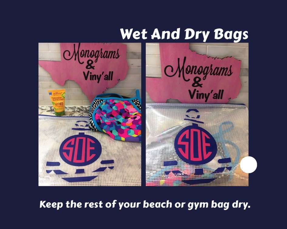 Personalized Wet Dry Bag – Custom Clear Swim, Bikini, or Mask Bag - Etsy