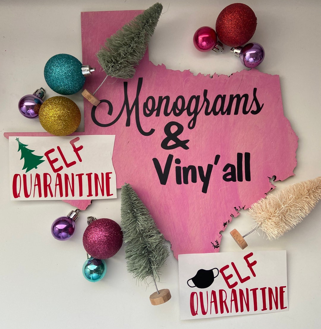 Elf Quarantine - DIY Elf Quarantine Decal - Elf Props - Custom Elf ...