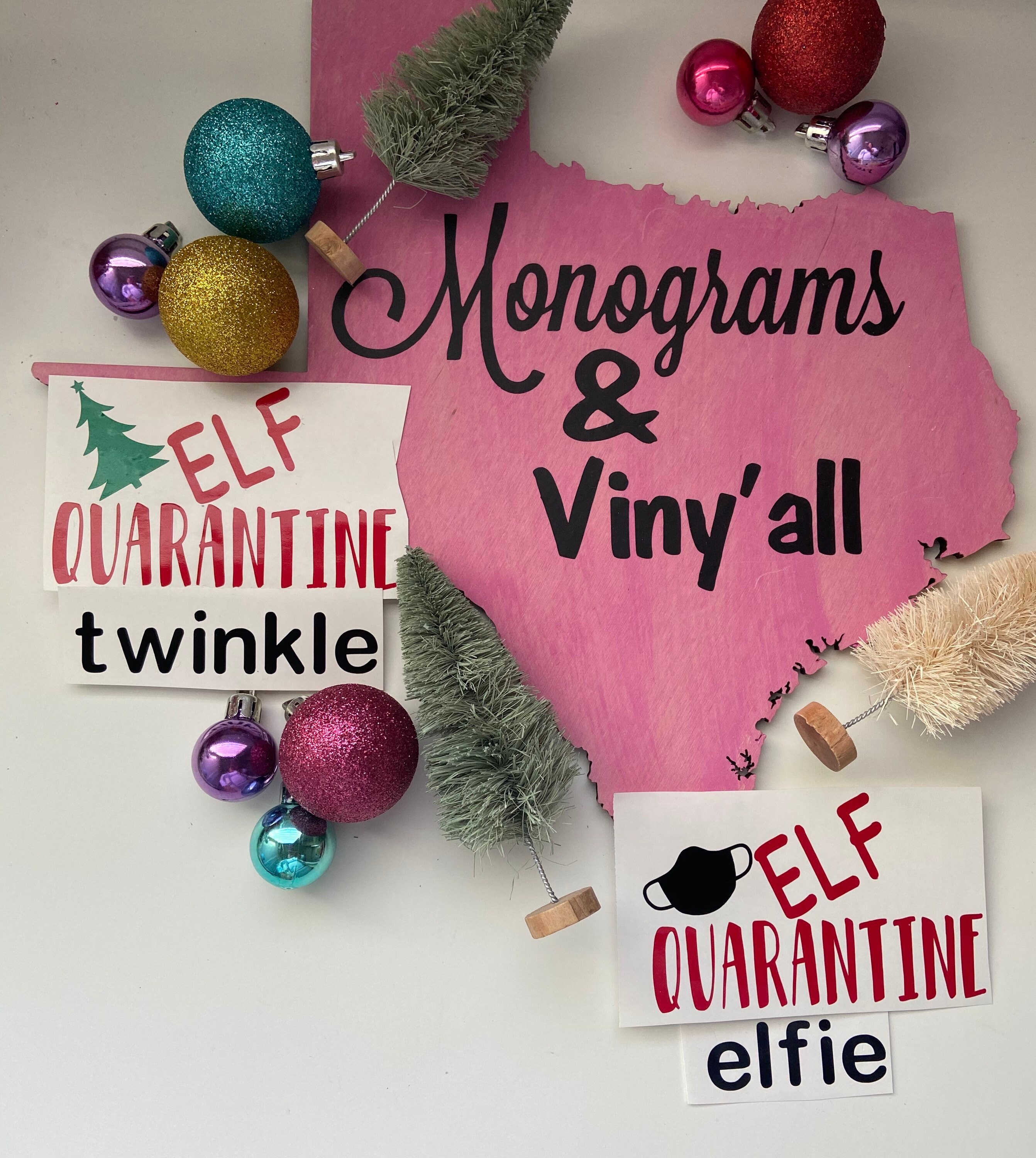 Elf Quarantine DIY Elf Quarantine Decal Elf Props Custom | Etsy
