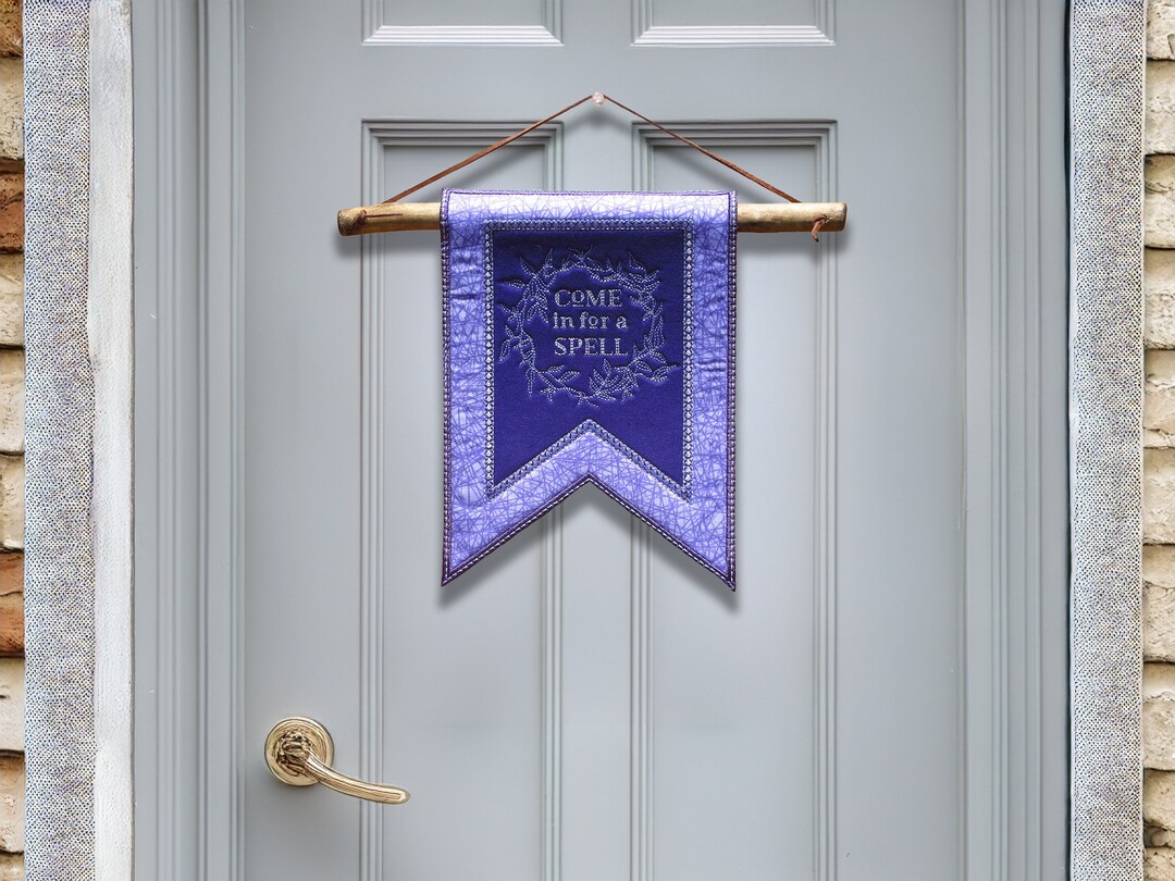 Come in for A Spell Door Flag, Door Sign, Welcome Sign, Door Hanger ...