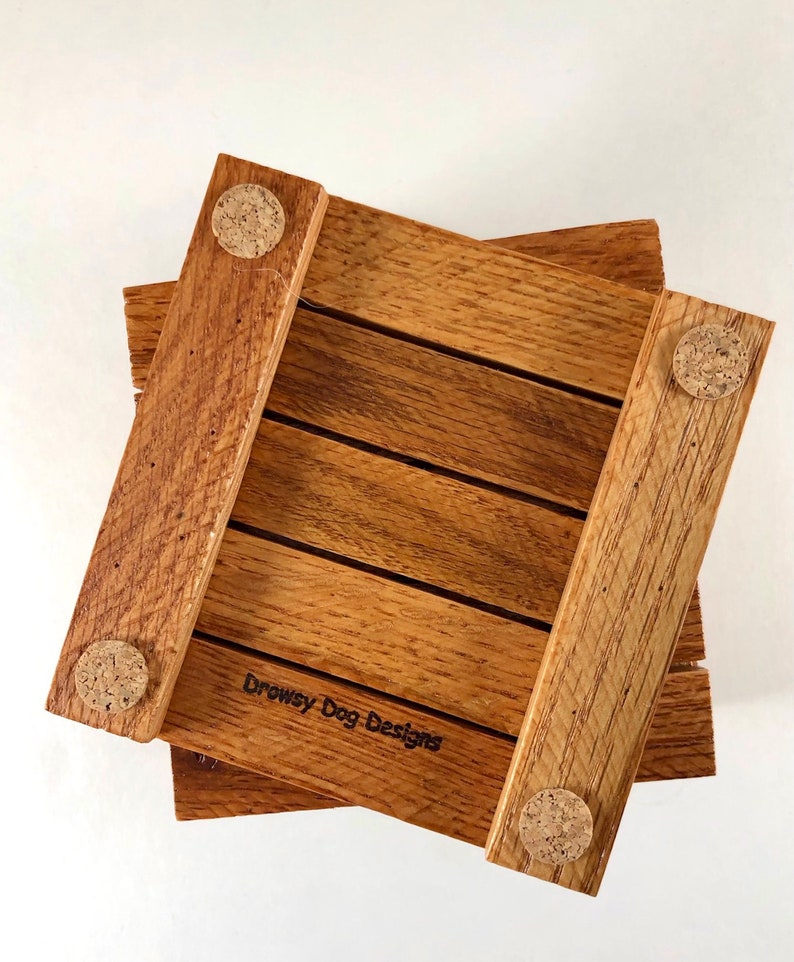 Rustic Coasters Set of 4 set A - Etsy