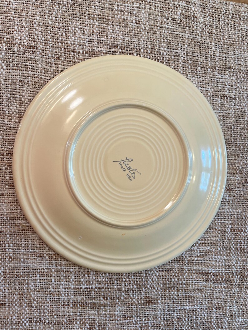 Fiestaware VINTAGE 10” Dinner Plate - Old Ivory - Etsy