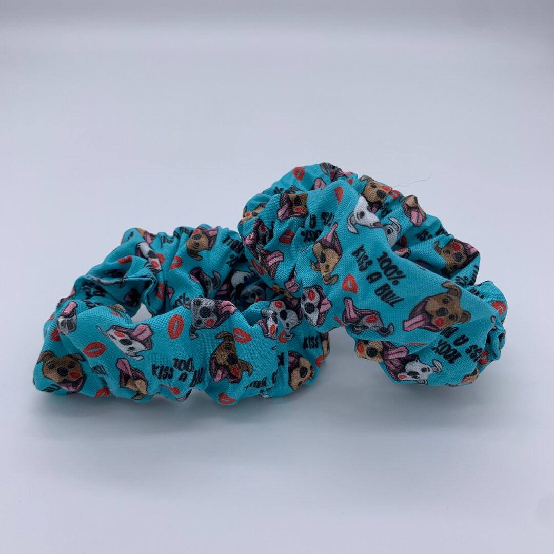 100% Kiss A Bull - Pitbull Scrunchie - Staffy Scrunchie - Etsy