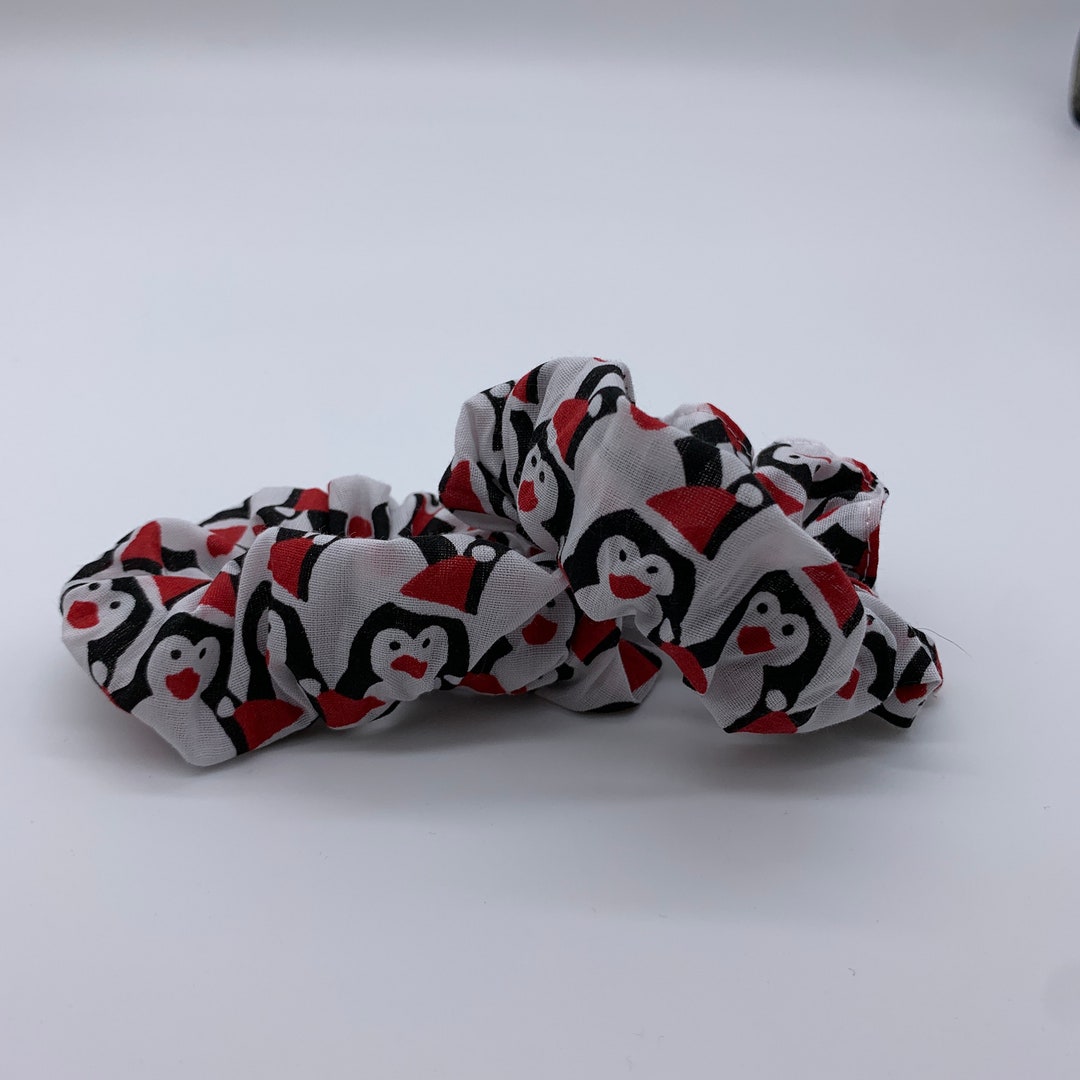 Penguin Scrunchie - Christmas Penguins Scrunchies - Etsy UK