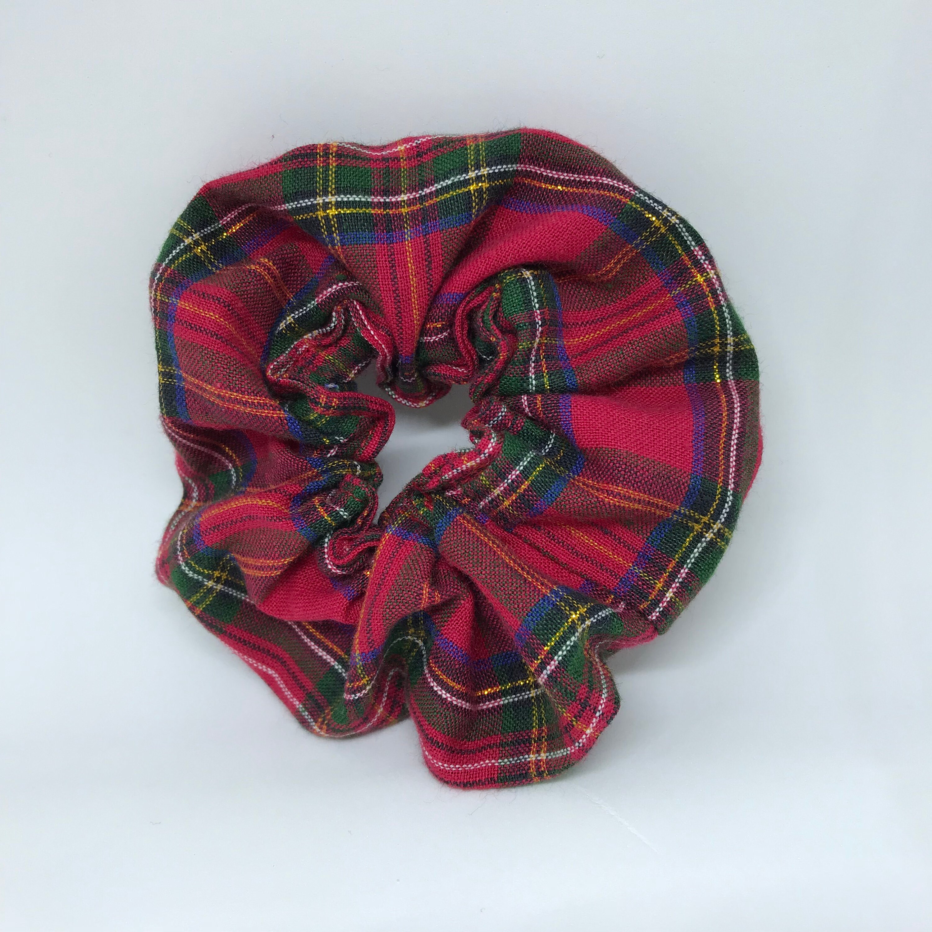 Tartan Scrunchie Plaid Scrunchies 90s Fashion Scrunchie | Etsy
