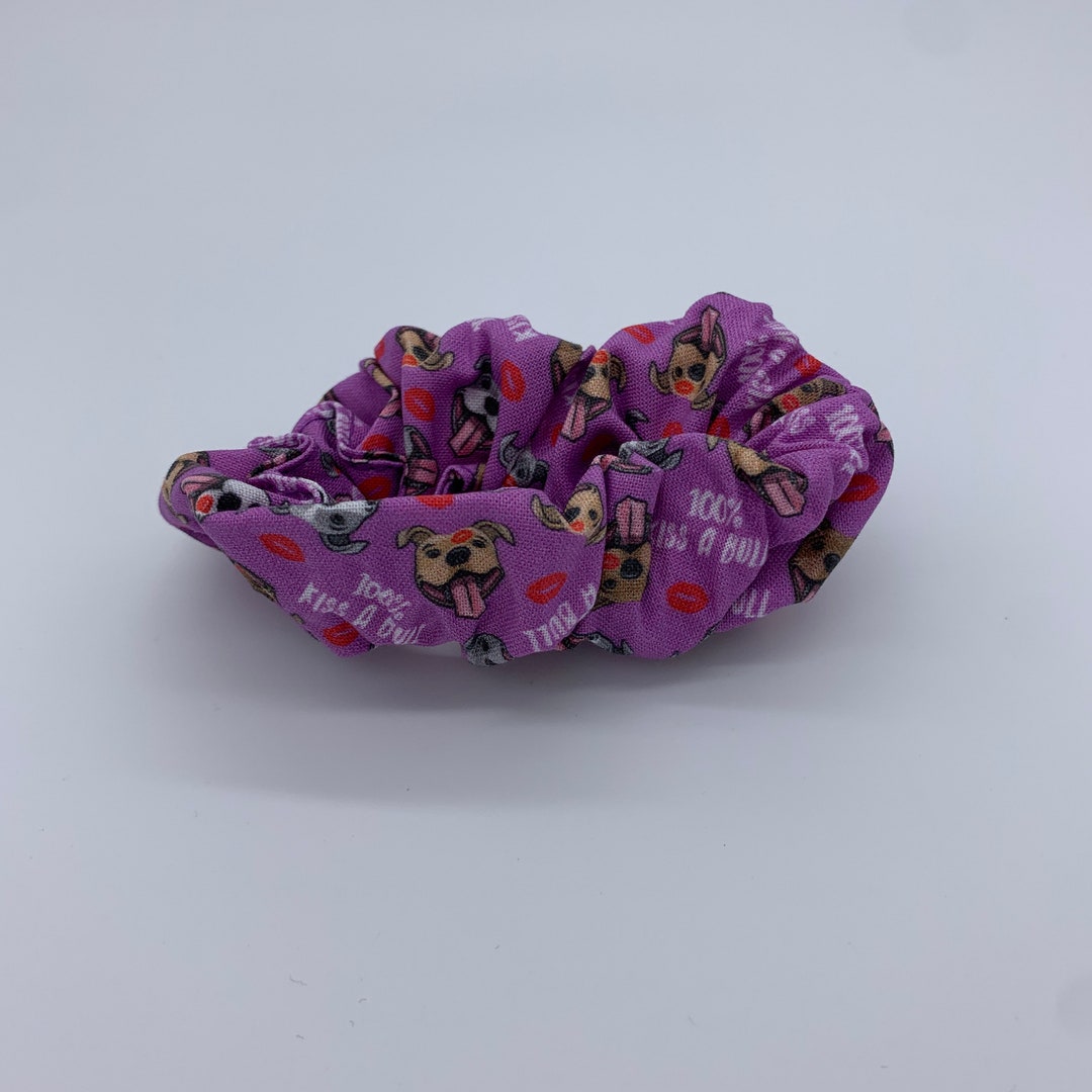 100% Kiss A Bull - Pitbull Scrunchie - Staffy Scrunchie - Etsy