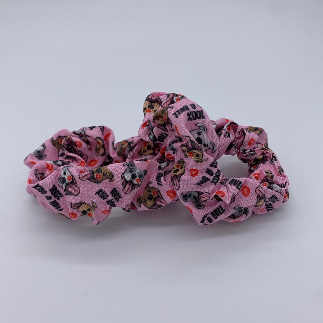 100% Kiss A Bull - Pitbull Scrunchie - Staffy Scrunchie - Etsy