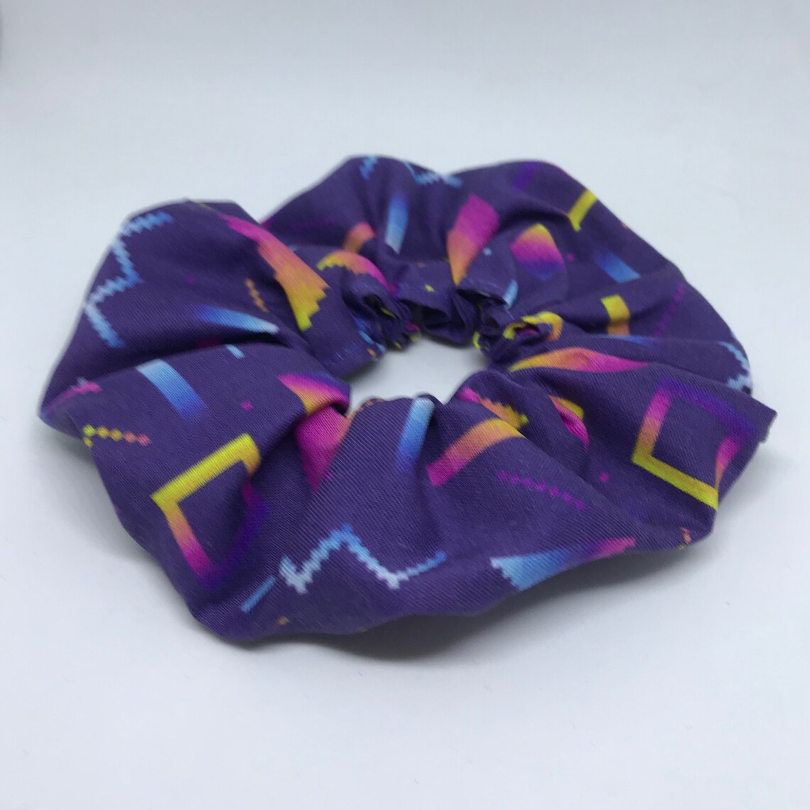 Navy 80s Vibe Scrunchie - Scrunchie - 90s Fashion Scrunchie - Etsy