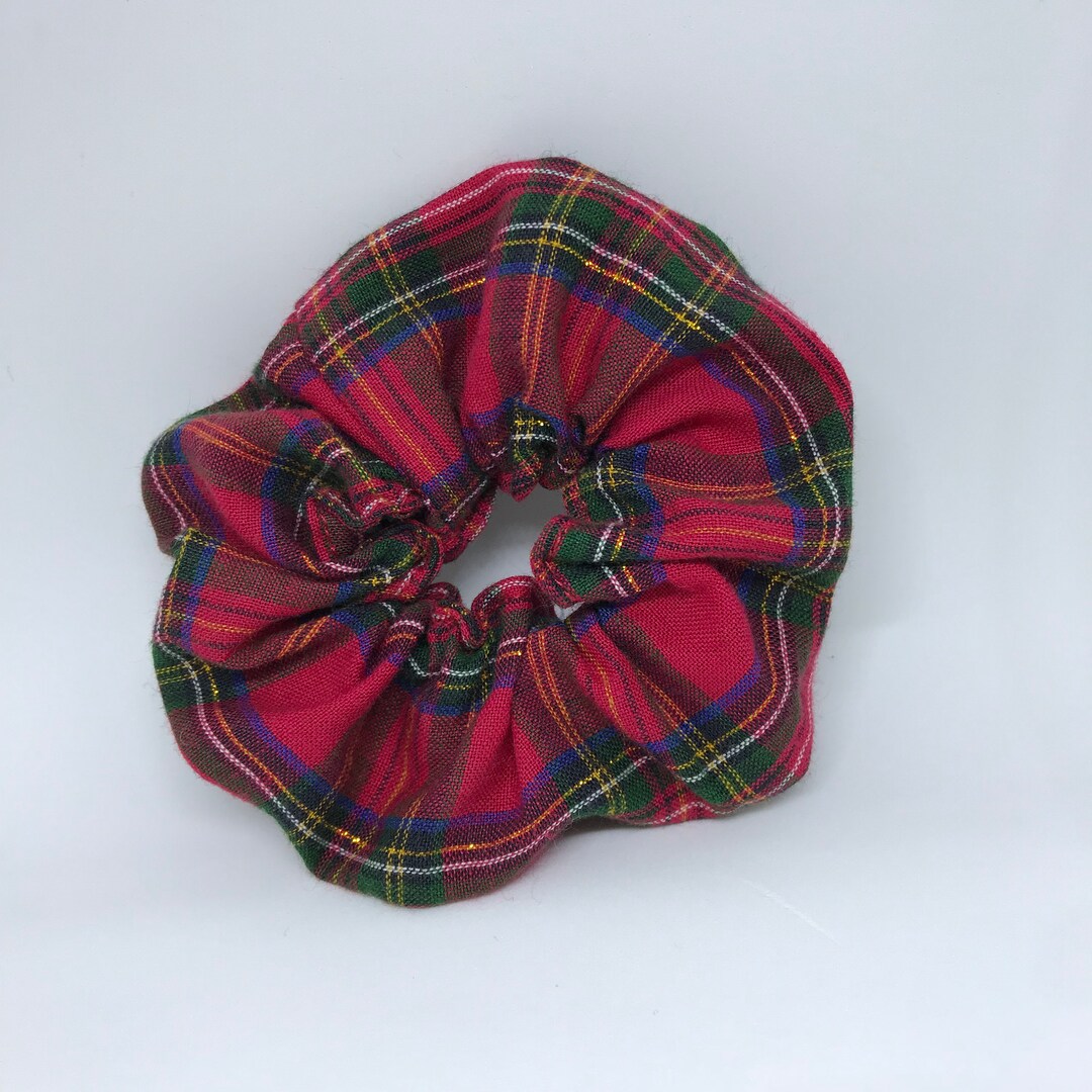 Tartan Scrunchie - Plaid Scrunchies - 90s Fashion Scrunchie - Etsy