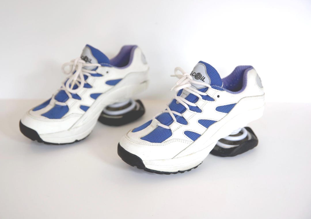 Vintage 1990s Y2k Z-COIL Bouncy Spring ACTIVE Sneakers Y2k Matrix Shoes ...