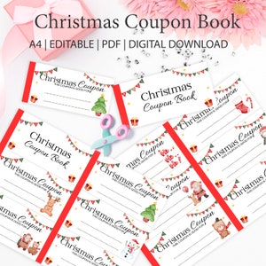 Christmas Coupon Book for Kids,printable Santa Coupon Book,easy to ...