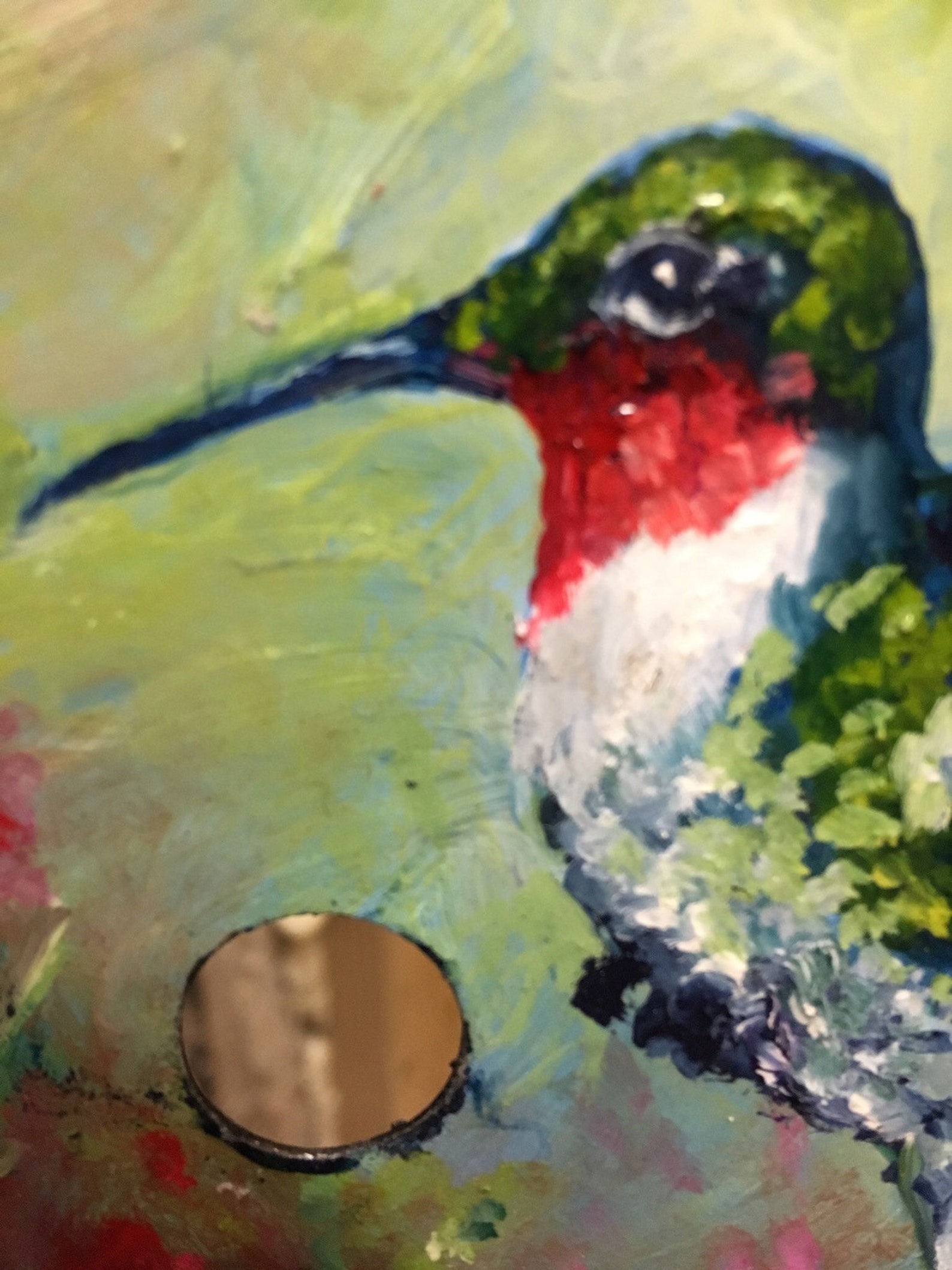 Humming Bird on Saw Blade - Etsy