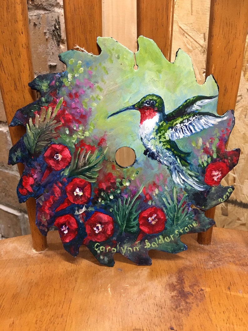 Humming Bird on Saw Blade - Etsy