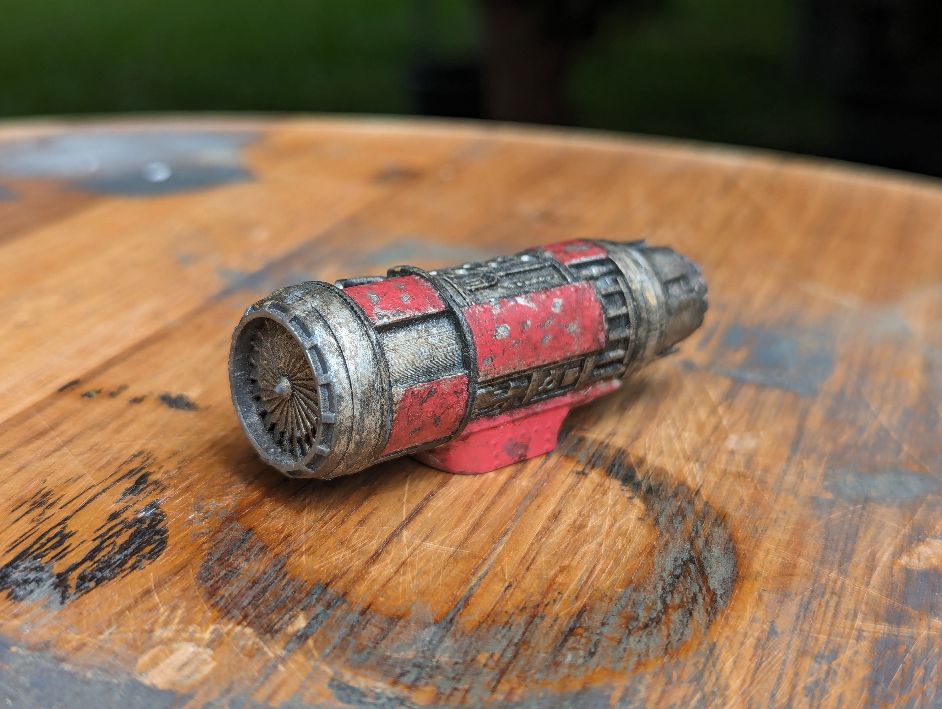 Dieselpunk Jet Engine scrapyard Special Painted and Weathered - Etsy