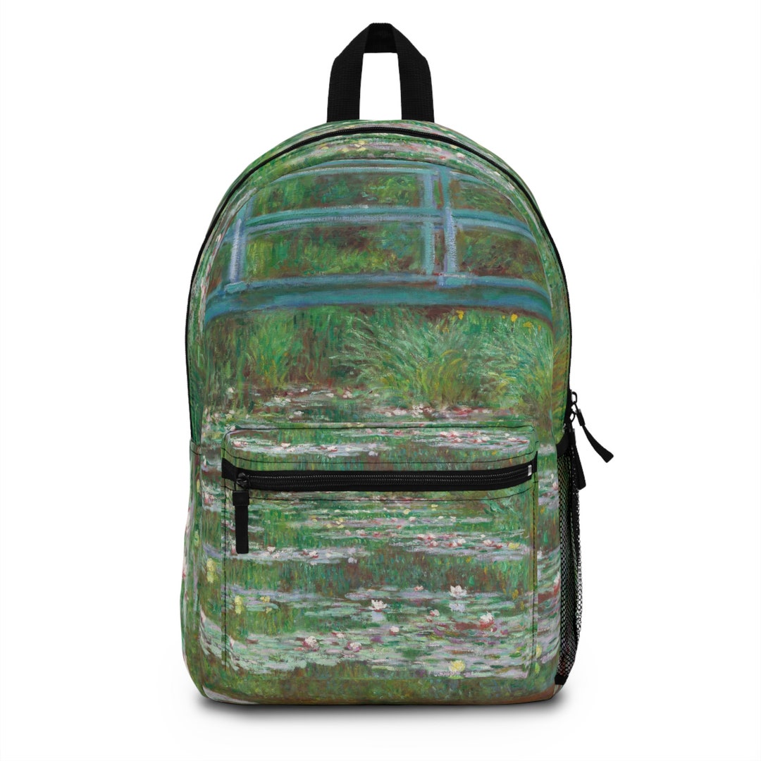 Monet the Japanese Footbridge Full Color Artist Backpack Best Art Lover ...