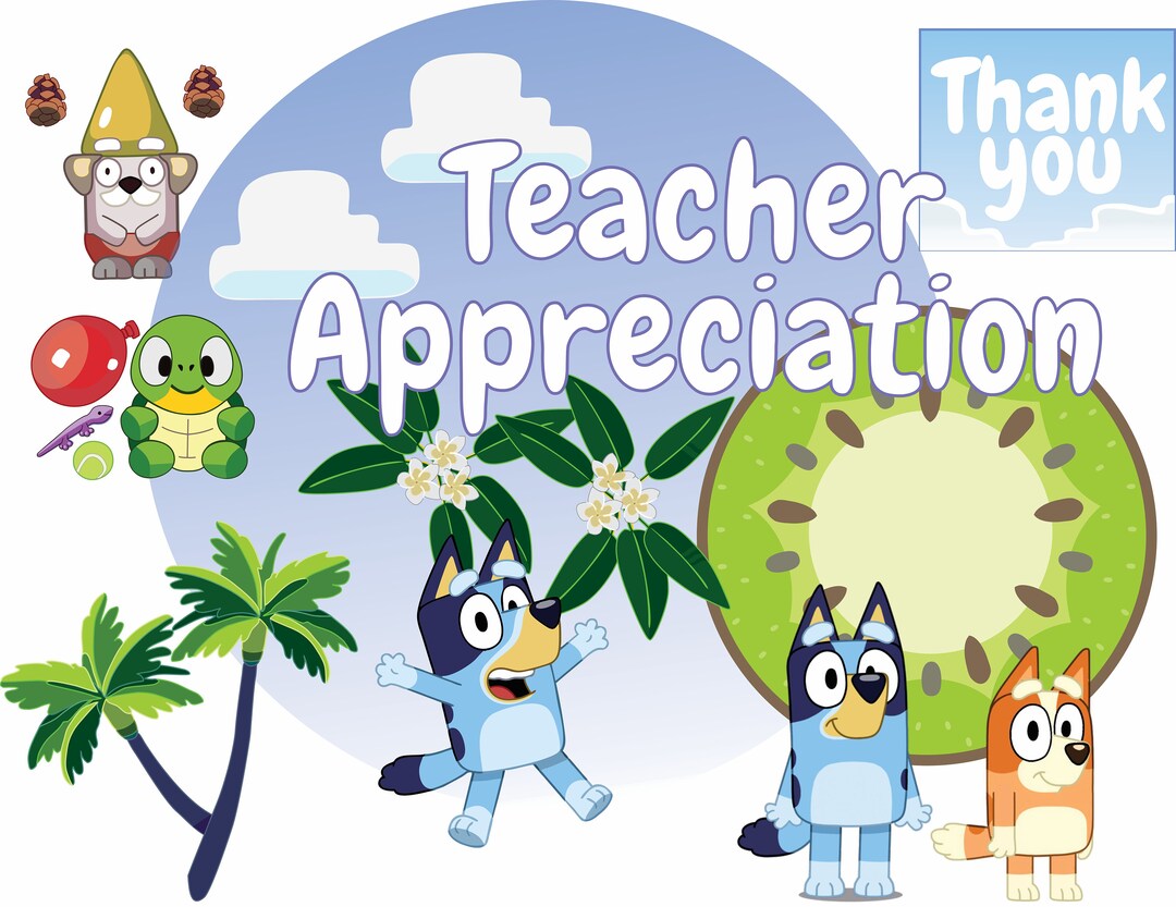 Bluey Classroom Door Decoration Kit Bluey Dog Printable and - Etsy UK