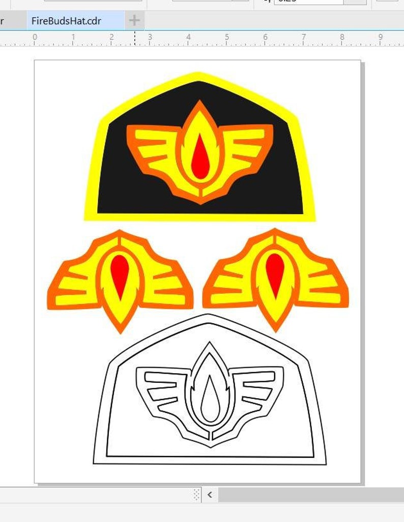 Bo and Flash Fire Bud Costume Decal Cut Files Print Out - Etsy