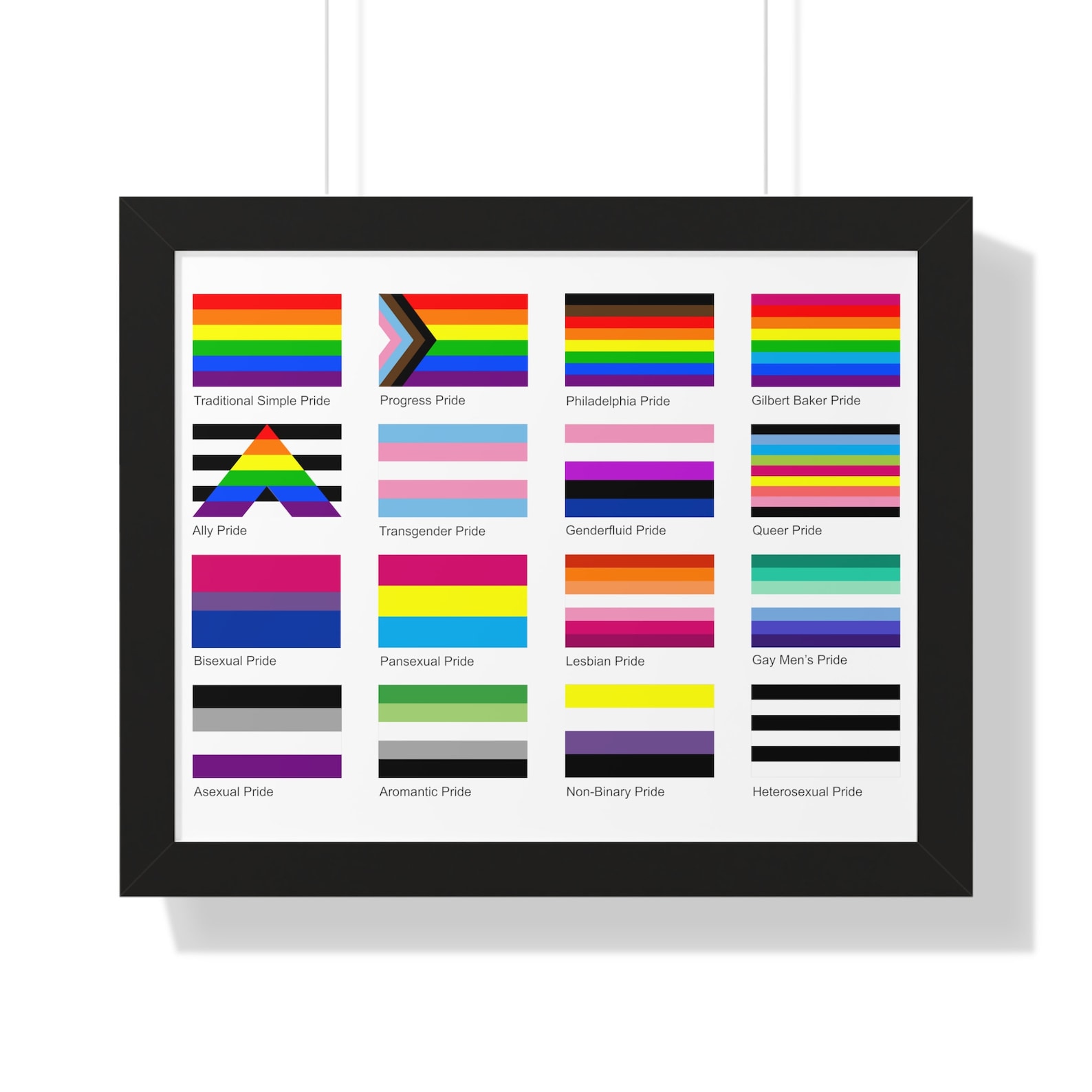 Gorgeous Updated Pride Flag Chart Instant Download Bundle Inclusive ...