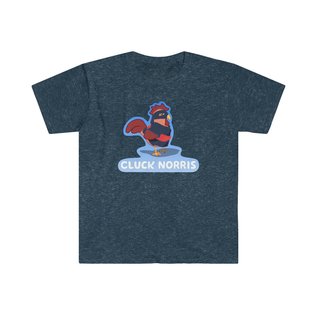 Cluck Norris Adult Sizes - Ninja Chicken Animation Style Tee Unisex ...