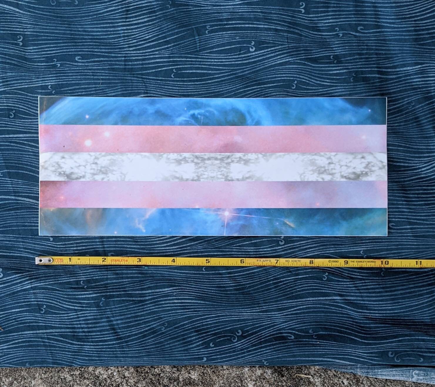 Galaxy Trans Pride Bumper Sticker Composite of High Res Space Pics ...