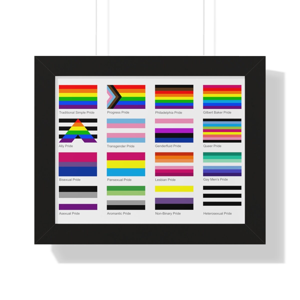 Gorgeous Updated Pride Flag Chart Instant Download Bundle Inclusive ...