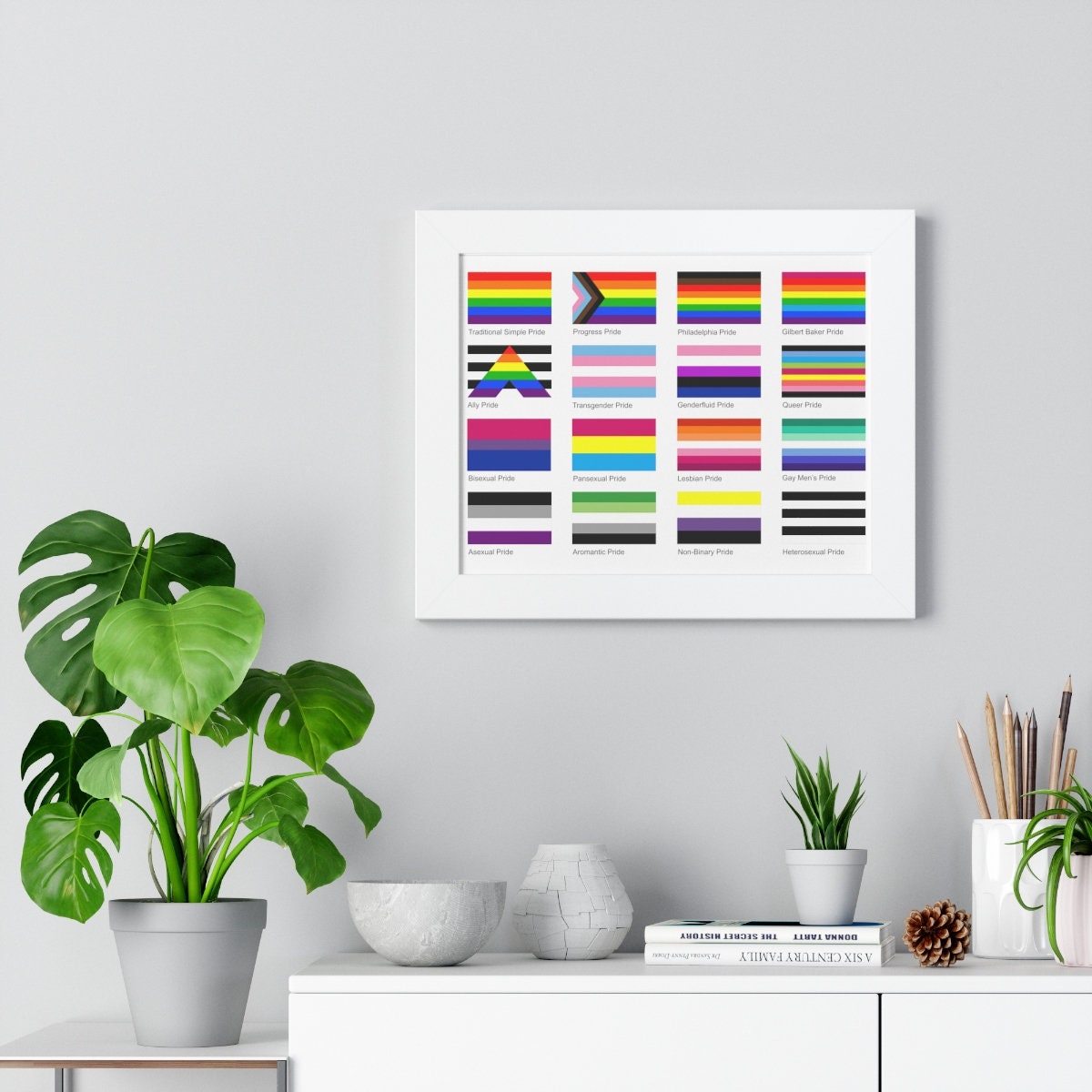 Gorgeous Updated Pride Flag Chart Instant Download Bundle Inclusive ...