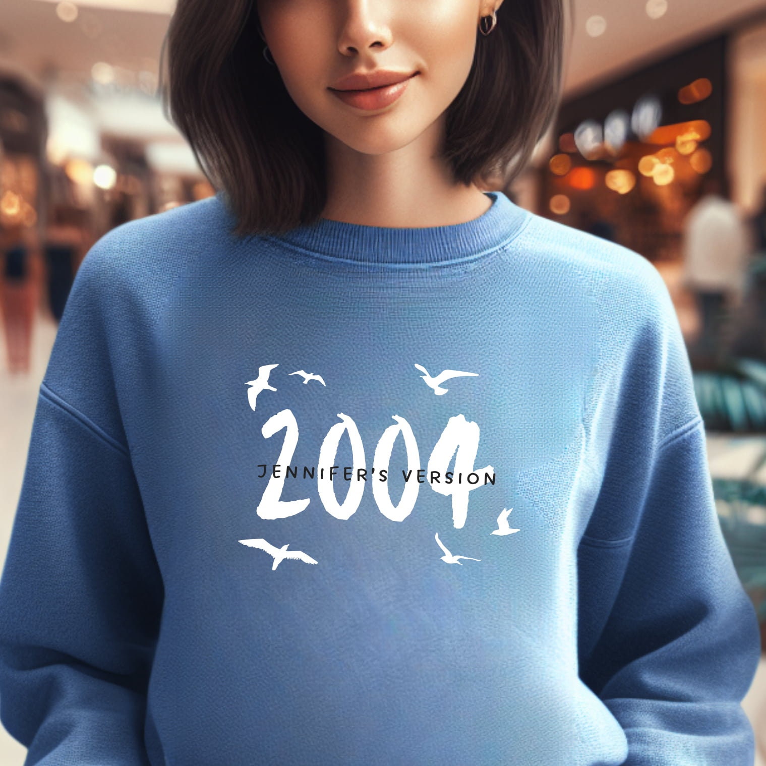 Custom Sweatshirt Swiftie Inspired, 1989 Unisex Light Blue Sweater ...