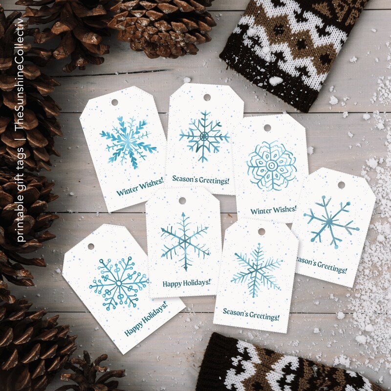 Snowflake Gift Tag - 60+ Gift Ideas for 2025