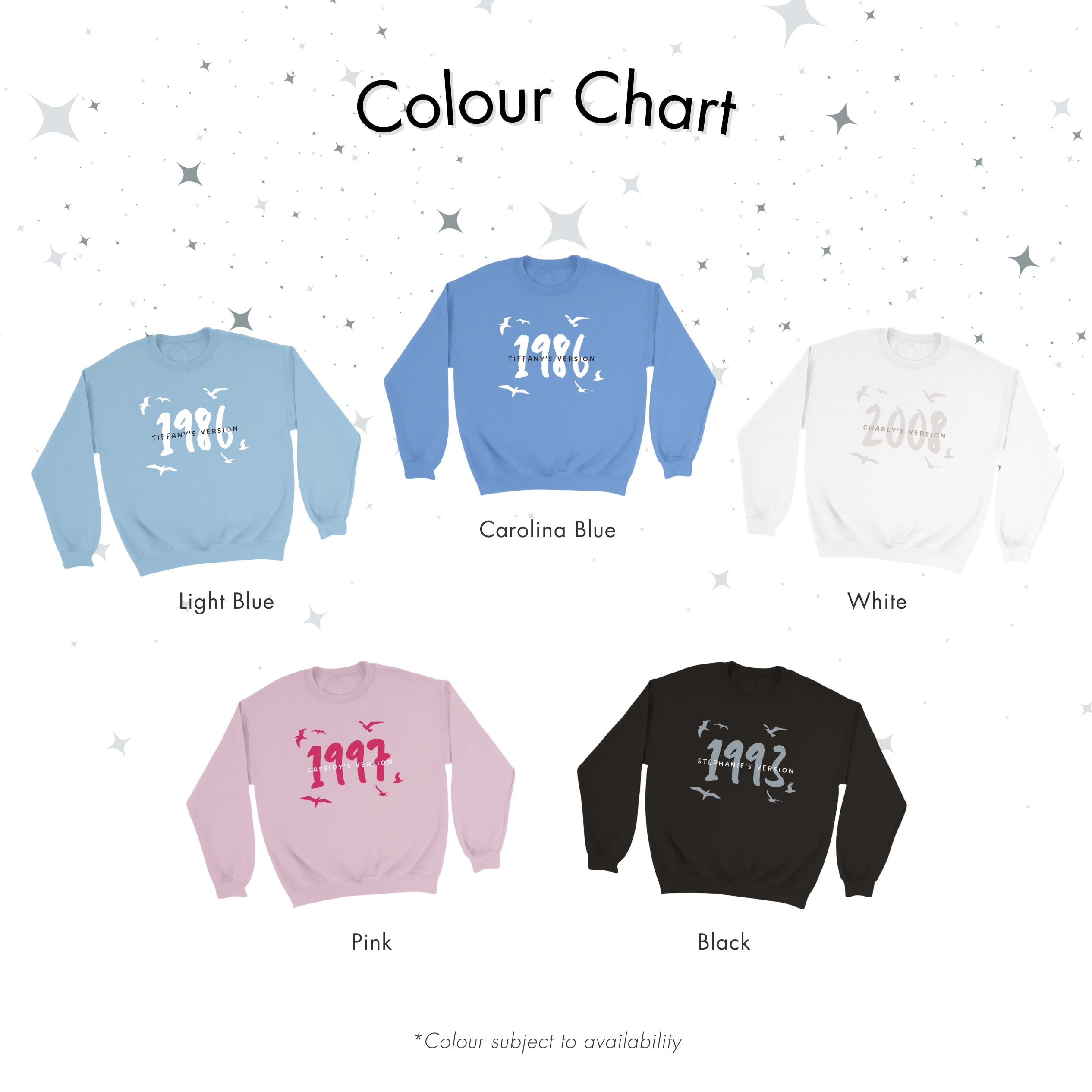 Custom Sweatshirt Swiftie Inspired, 1989 Unisex Light Blue Sweater ...