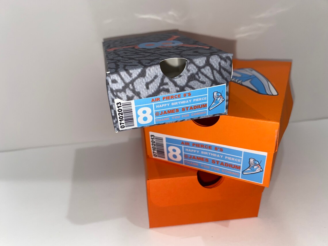 Shoe Box Party Favor Template