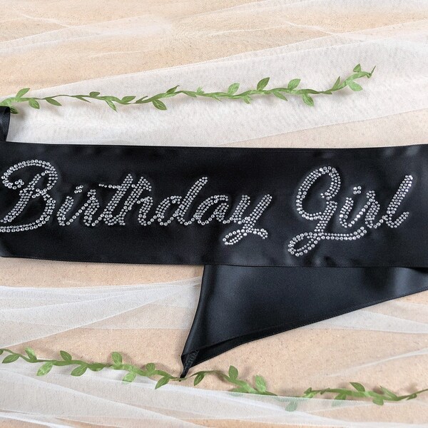 Rhinestone Sash - Etsy