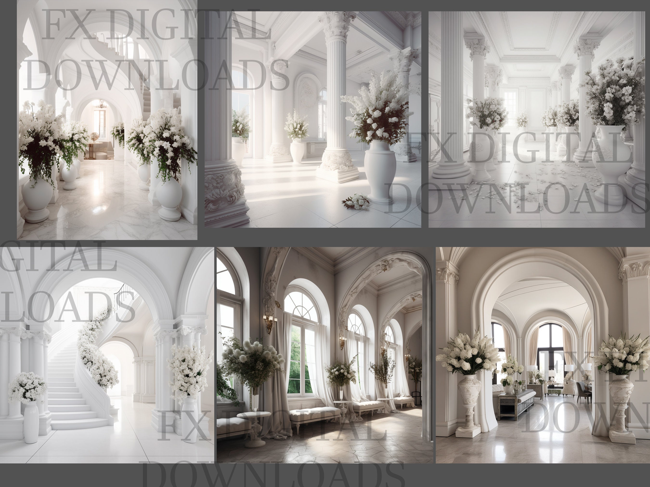 40 Wedding Backdrops Digital Art Prints Quincenera - Etsy