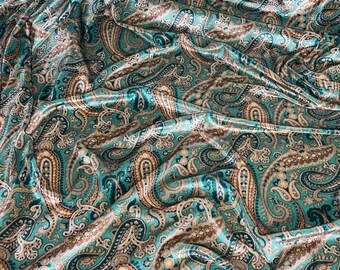 Paisley Print Fabric | Etsy