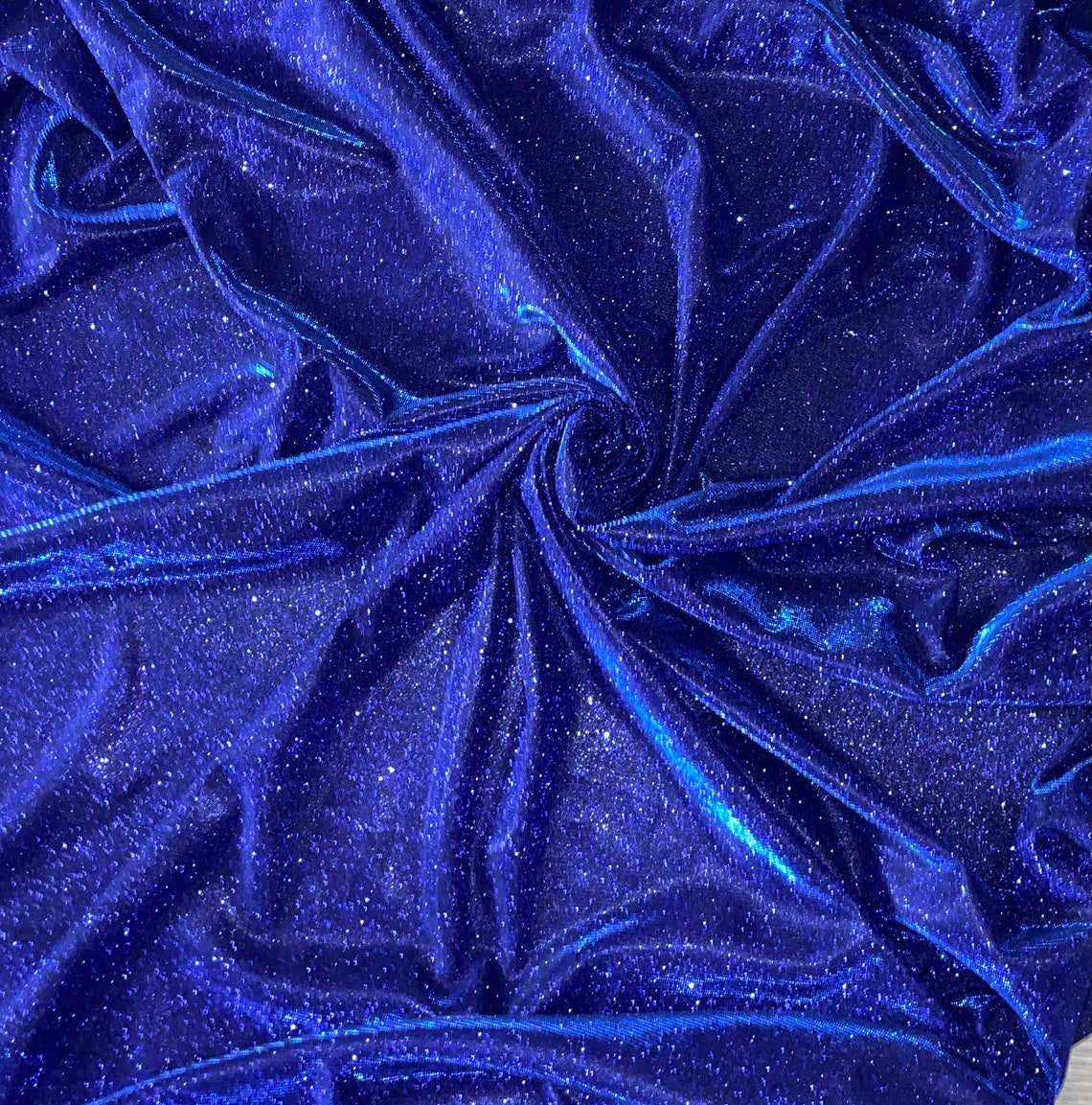 Roysl Blue Sparkly Glitter Moonlight Stretch Dress - Etsy